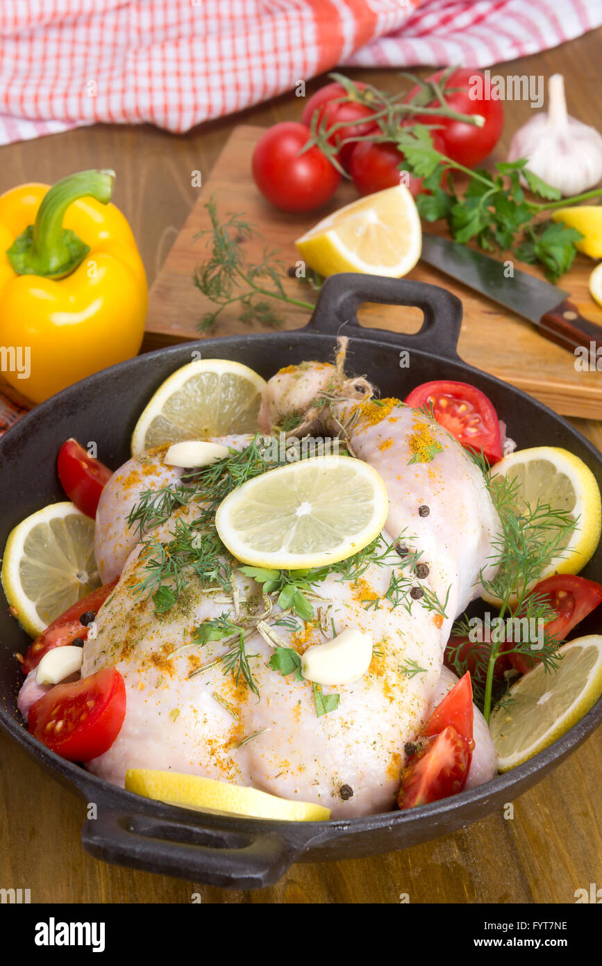 Broiler chicken vegetables in frying hi-res stock photography and ...