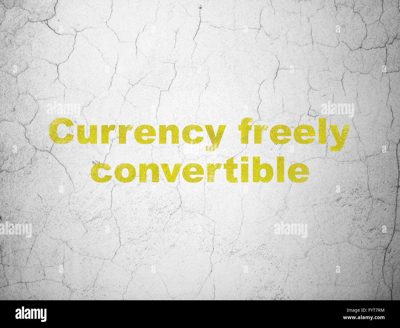 Money concept: Currency freely Convertible on wall background Stock ...