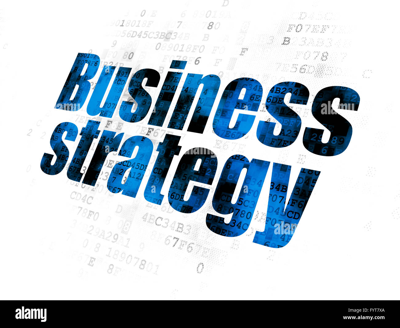 Business concept: Business Strategy on Digital background Stock Photo ...