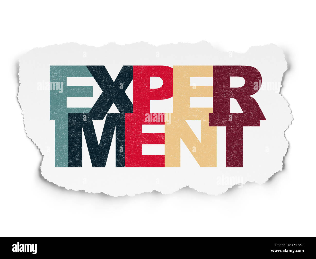 Science concept: Experiment on Torn Paper background Stock Photo - Alamy