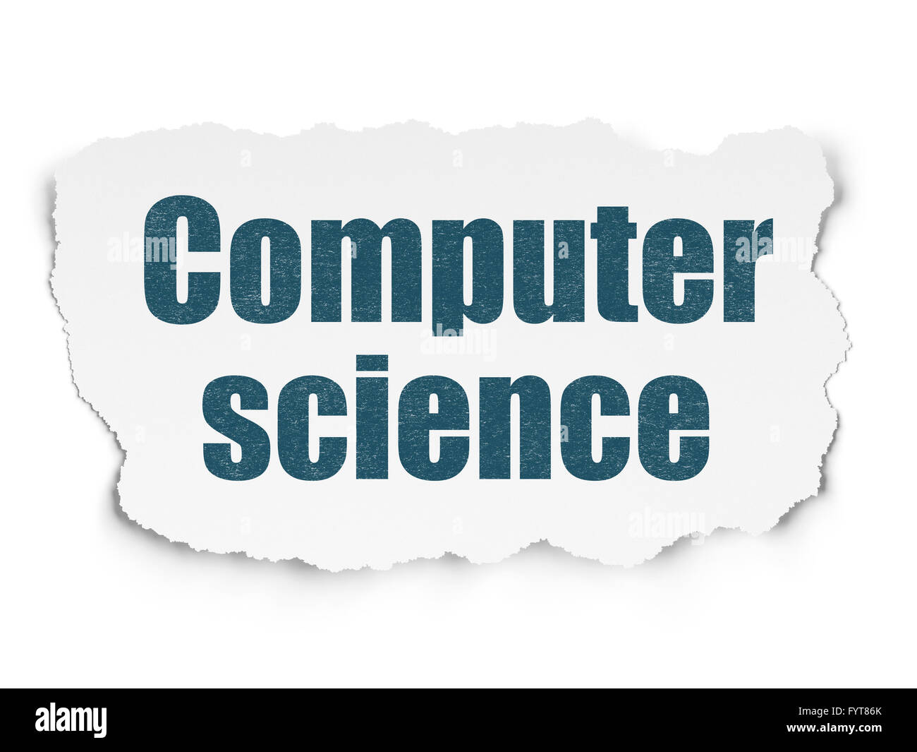 Science concept: Computer Science on Torn Paper background Stock Photo ...