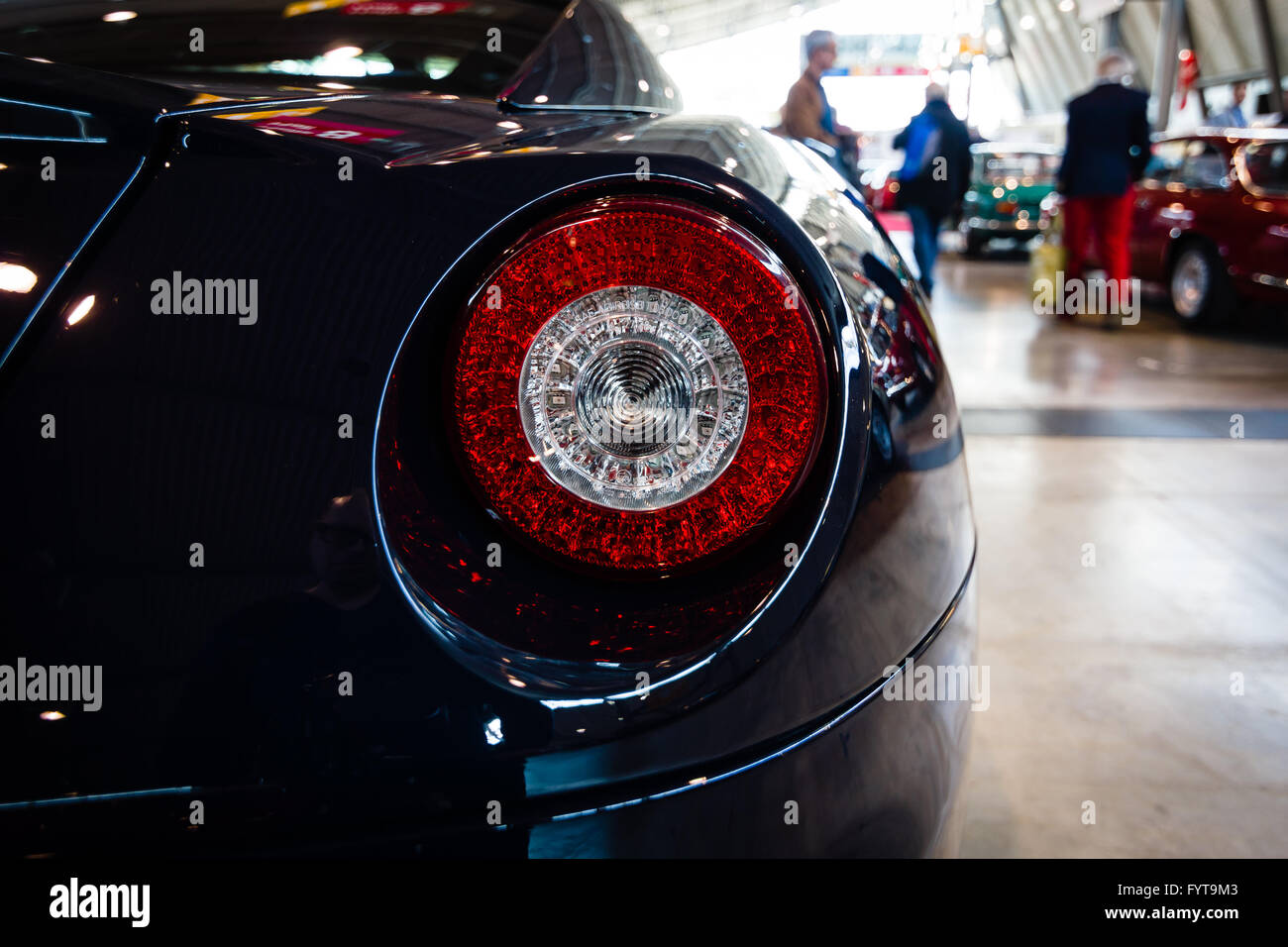 The rear brake lights of sports car Ferrari 599 GTB Fiorano F1, 2008 ...