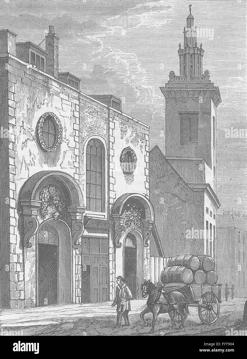 THE LORD MAYORS OF LONDON: Whittington's Almshouses, college hill, 1850 ...