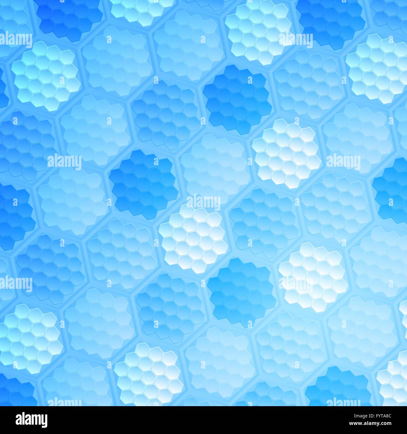 Blue abstract hexagonal texture background Stock Photo - Alamy
