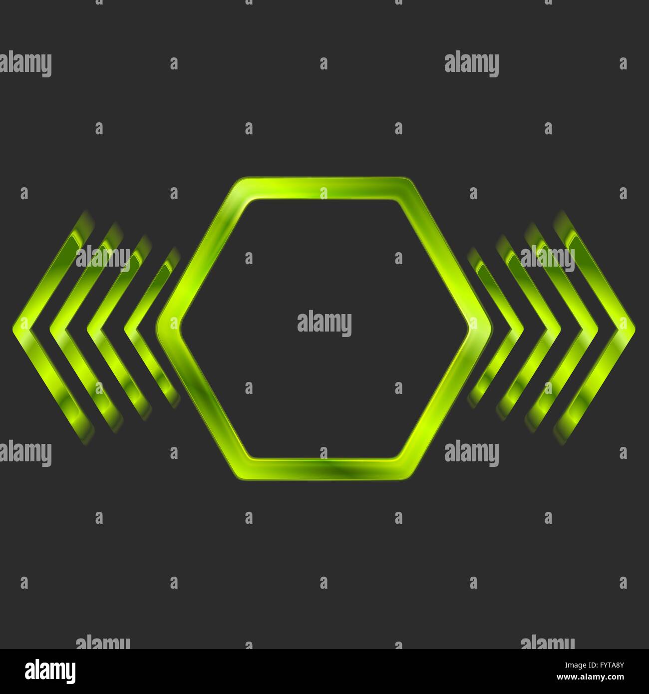 Abstract metal logo design hexagon hi-res stock photography and images ...