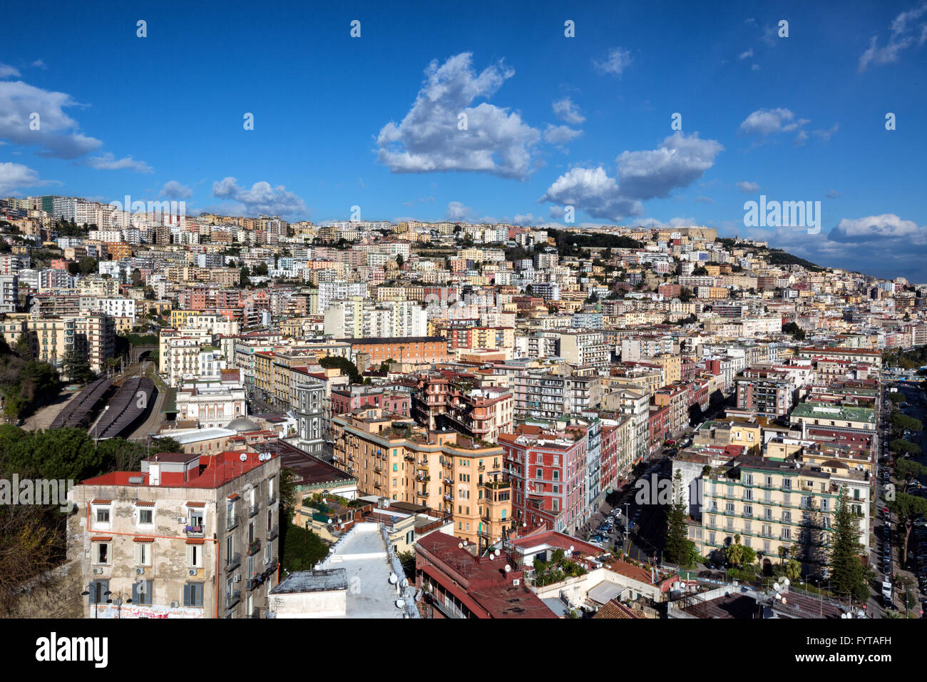 Naples (Italy) - View of Chiaia zone Stock Photo - Alamy
