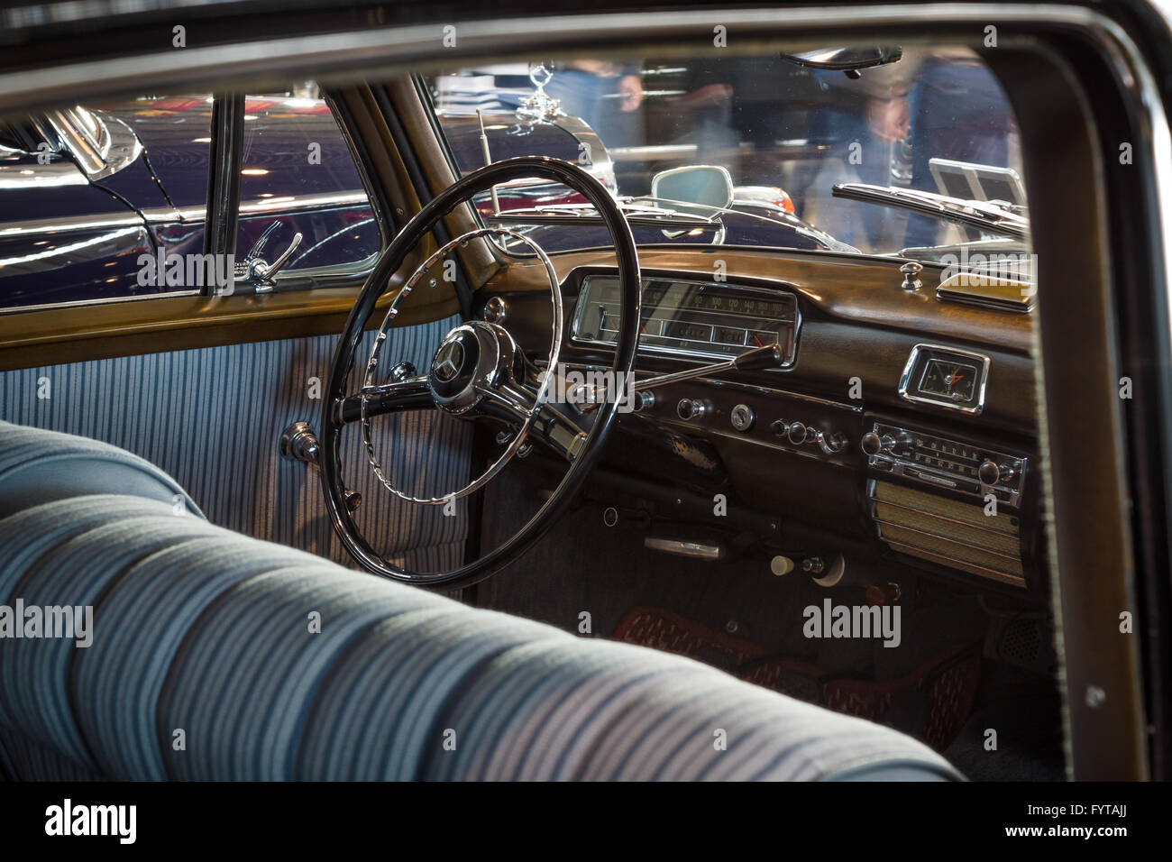 Cabin of luxury car Mercedes-Benz 220S (W188), 1956 Stock Photo - Alamy