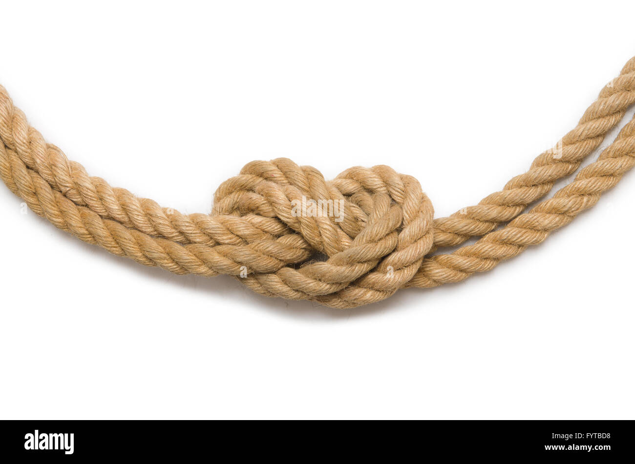 Concept with long hemp rope Stock Photo - Alamy