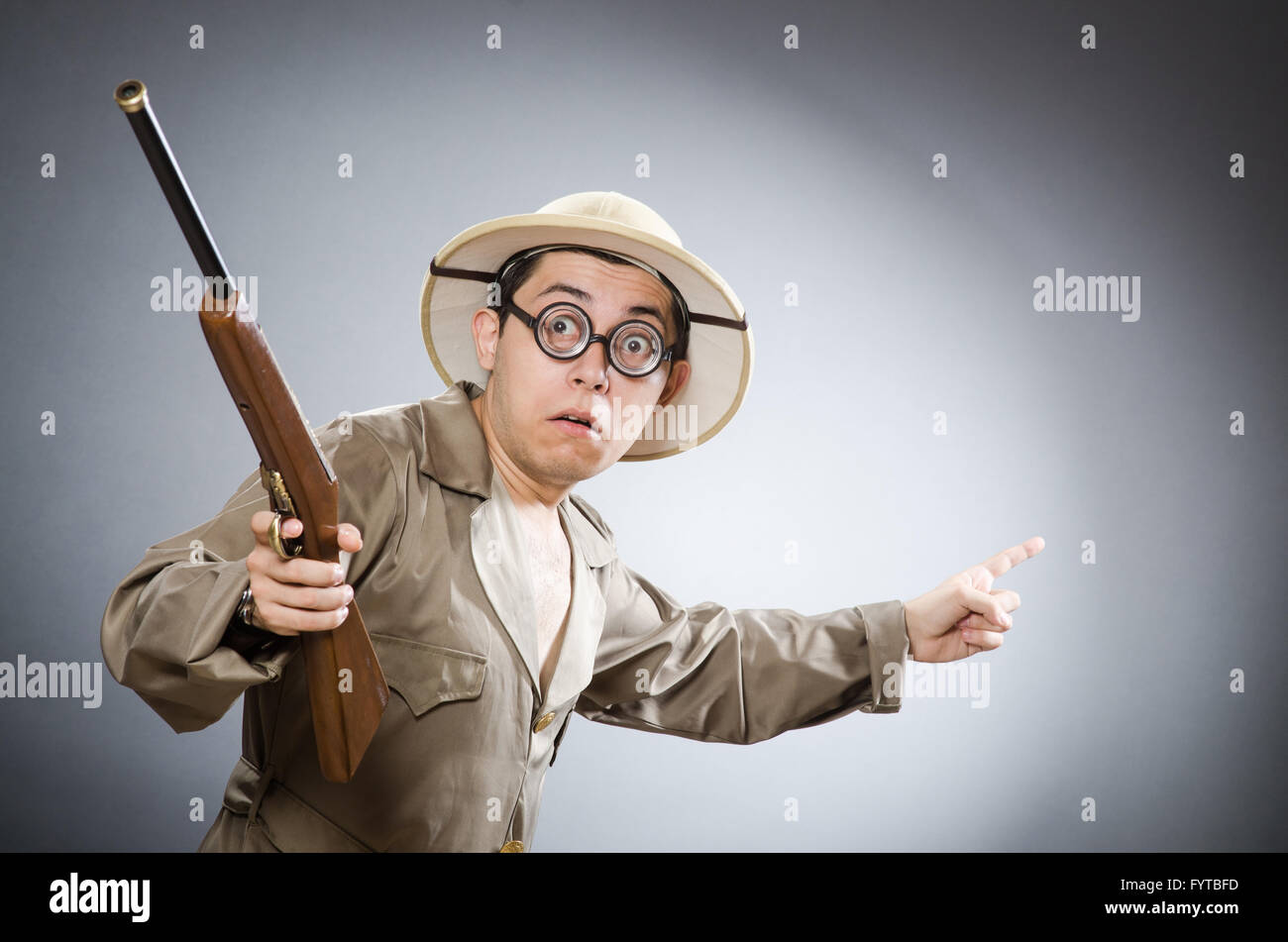 Funny hunter in hunting hi-res stock photography and images - Alamy