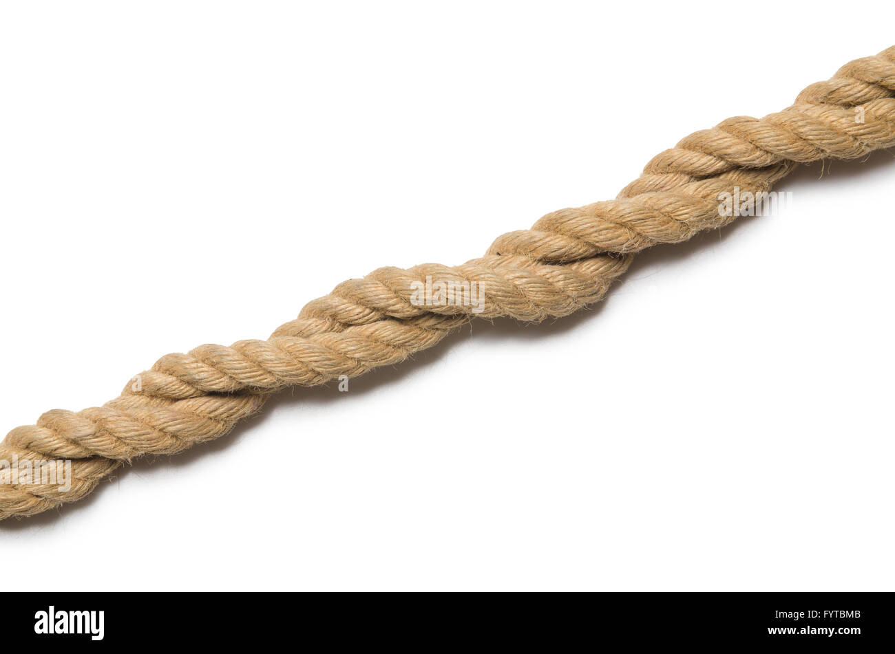 Concept with long hemp rope Stock Photo - Alamy