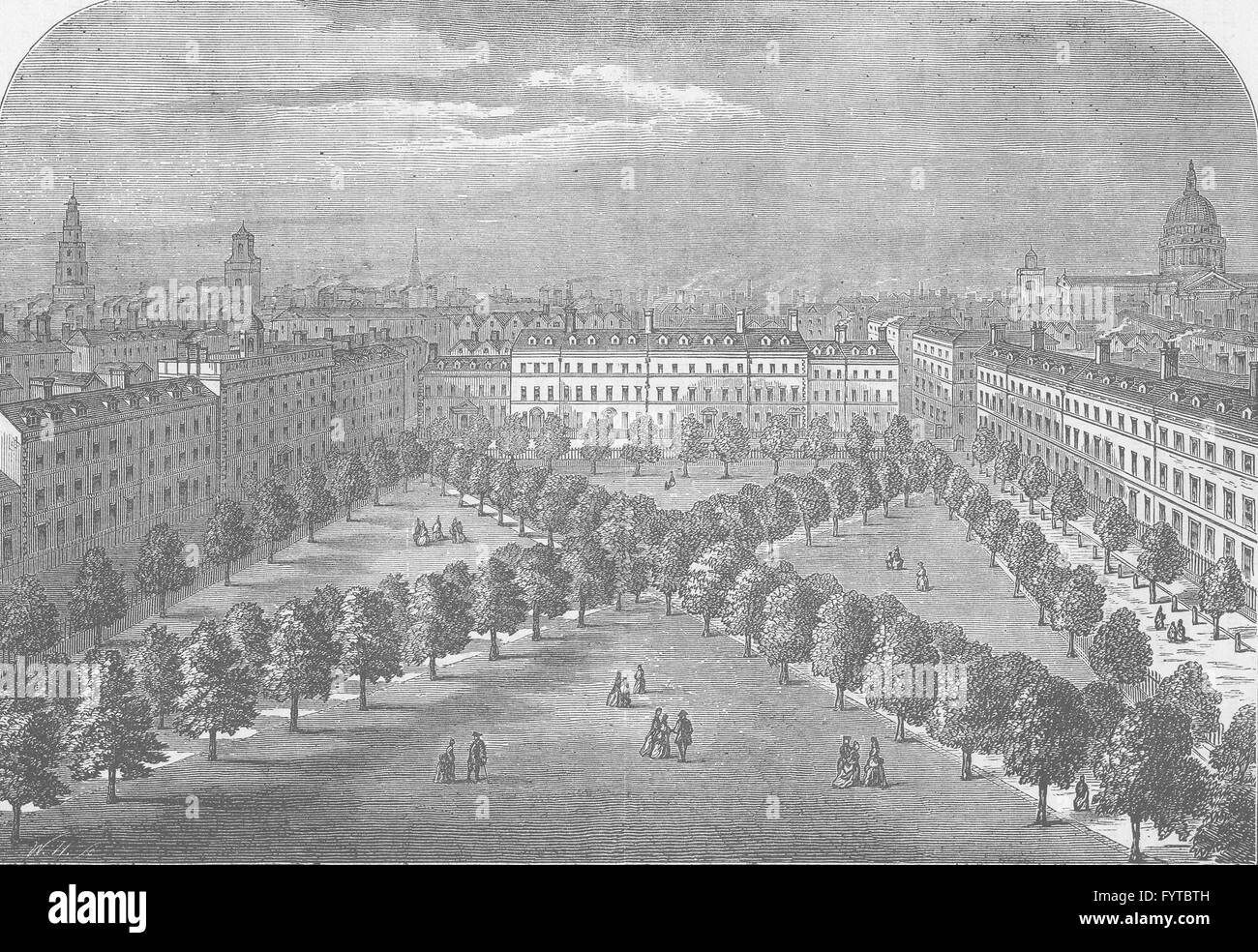 THE CHARTERHOUSE: Charterhouse Square (from Stow's "Survey"). London ...
