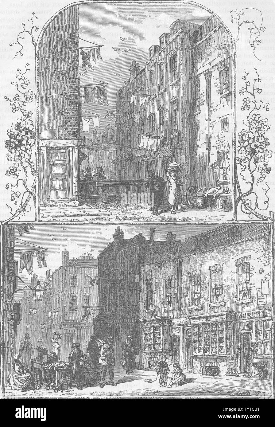 ST.GILES'S-IN-THE-FIELDS: Views in the rookery, St.Giles's. London ...