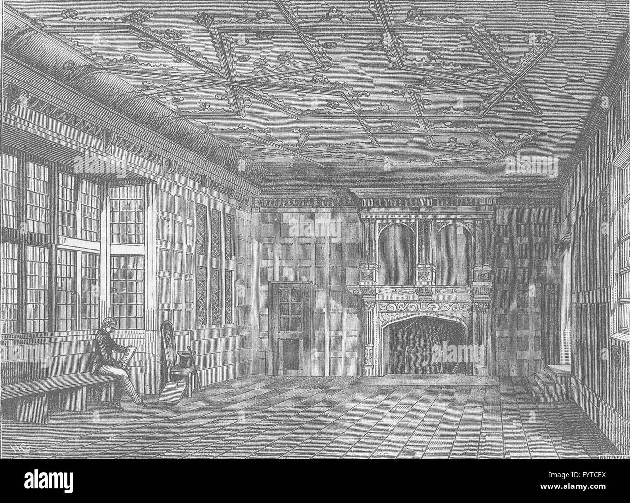 THE ROYAL PALACE OF WESTMINSTER: The Star Chamber in 1863. London ...