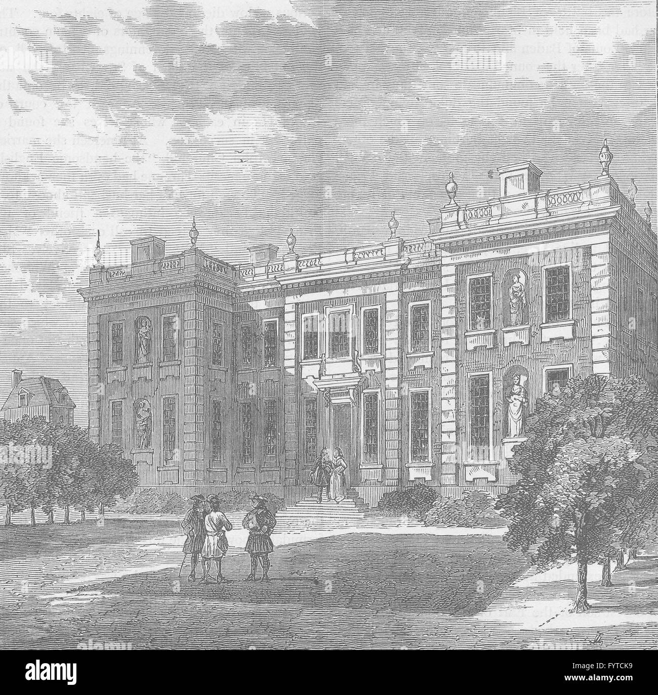 PALL MALL: Marlborough House, 1710 (from Contemporary engraving ...