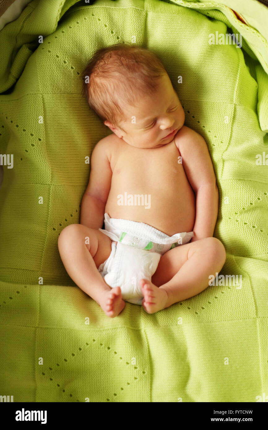 One week old newborn baby Stock Photo - Alamy