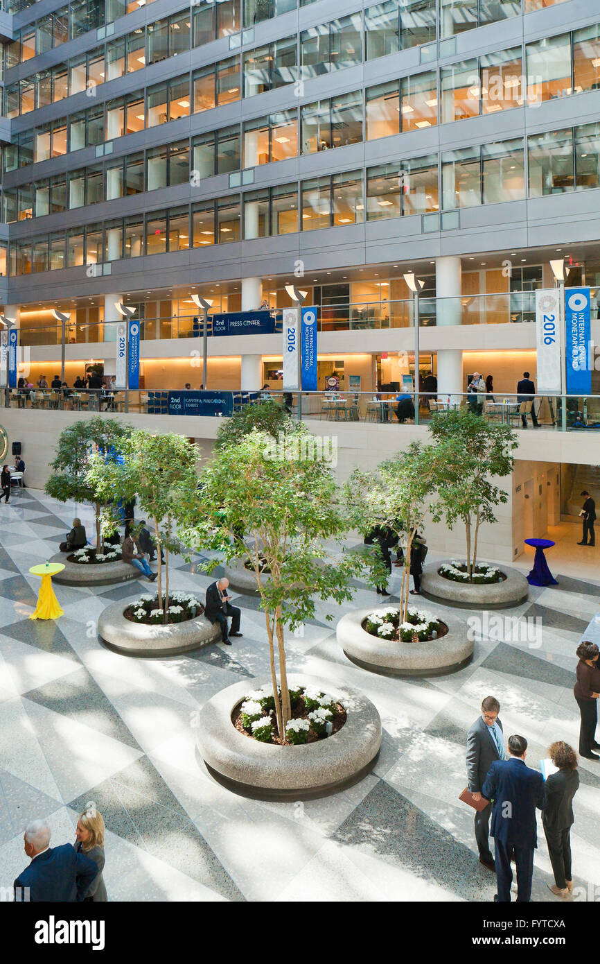 Mezzanine level of the IMF headquarters building - Washington, DC USA ...