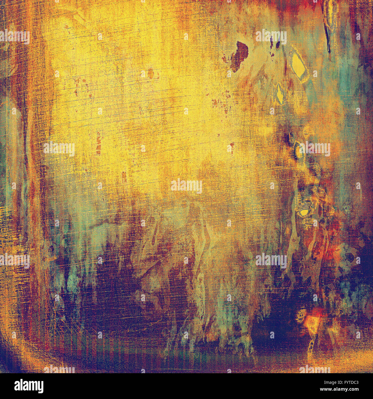 Old style distressed vintage background or texture. With different ...