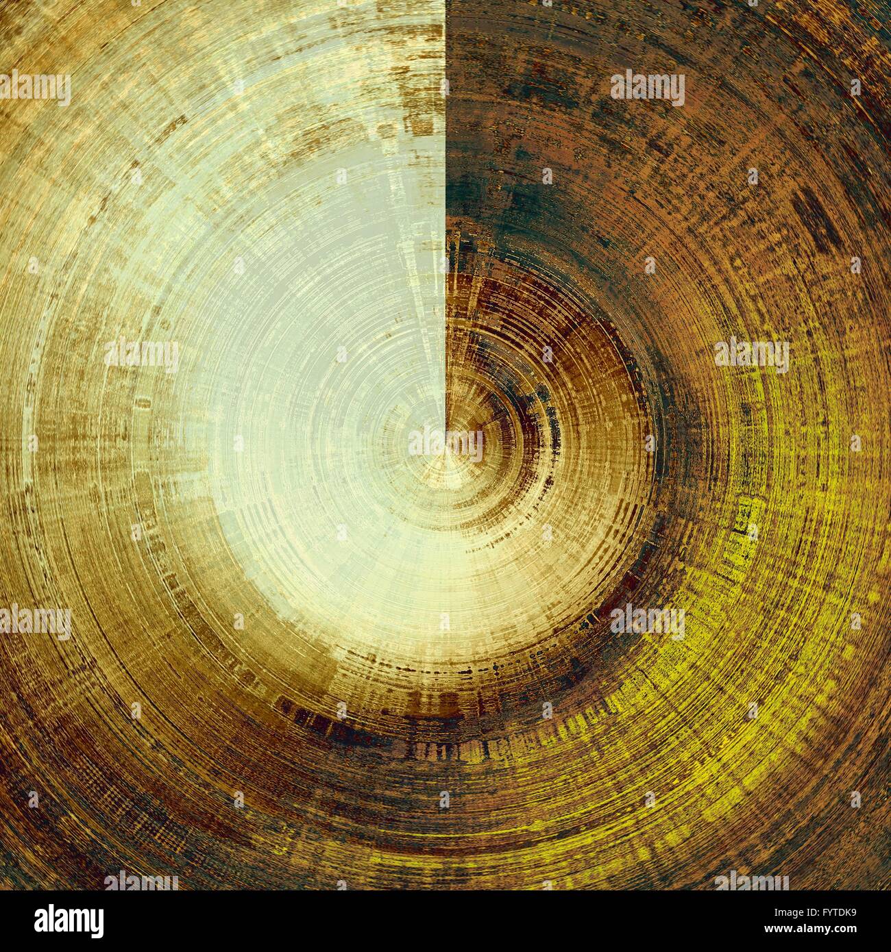 Spherical distressed texture, faded grunge background or backdrop. With ...
