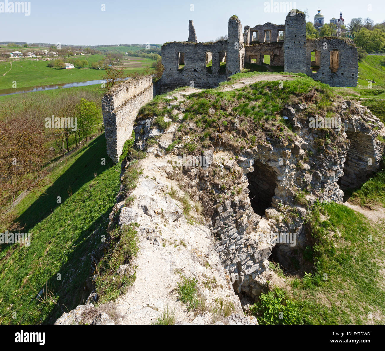 The ruins of a medieval castle Stock Photo - Alamy