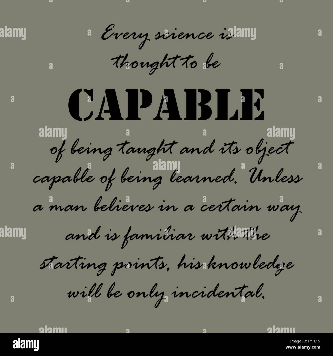 Science quotes hi-res stock photography and images - Alamy