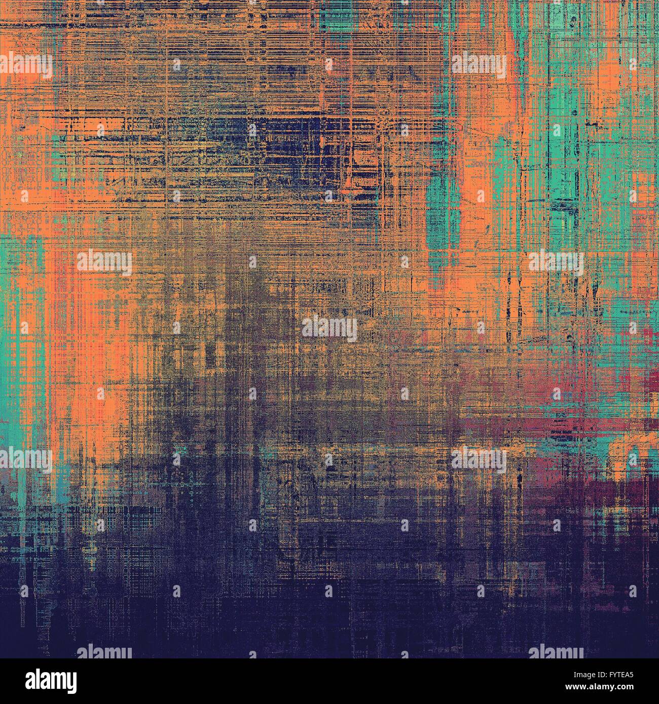 Old style distressed vintage background or texture. With different ...