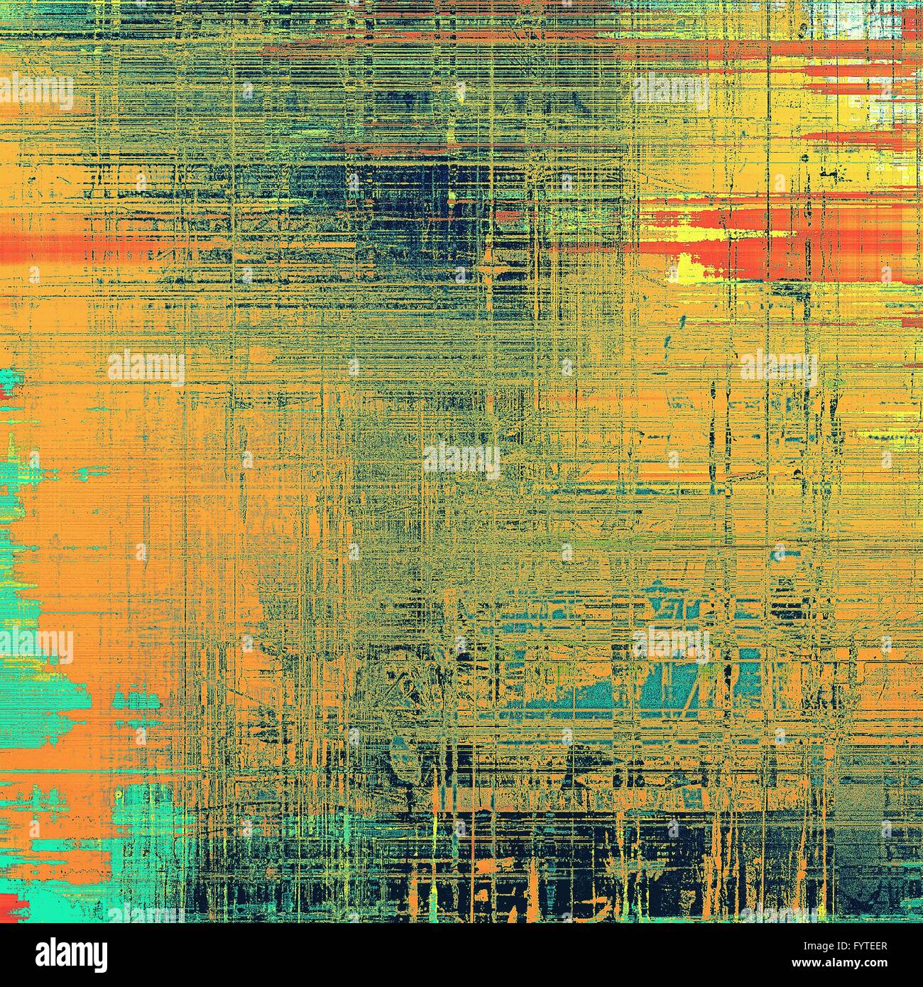 Retro style abstract background, aged graphic texture with different ...