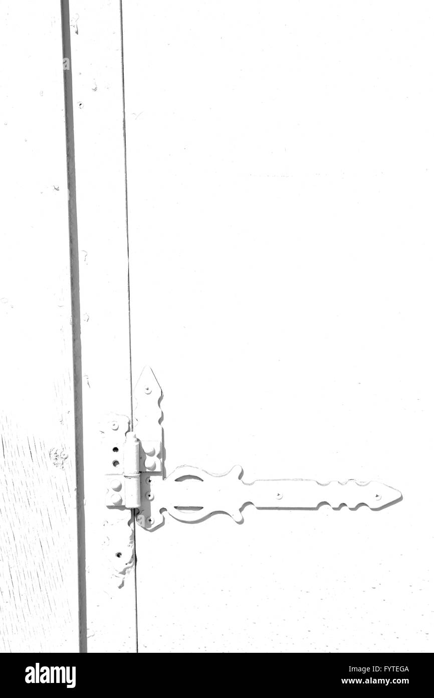 Blue metal door in Cut Out Stock Images & Pictures - Alamy