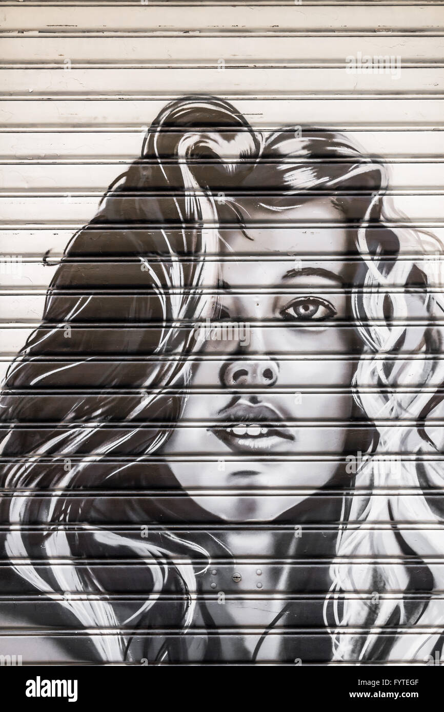 Shutter shop art Stock Photo - Alamy