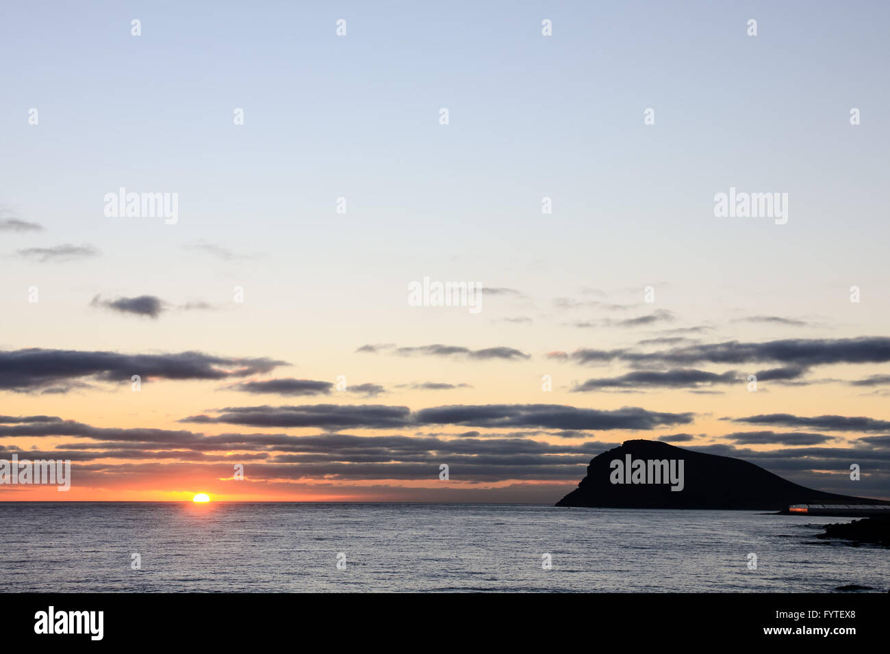 Beautiful Colored Sunset Stock Photo - Alamy