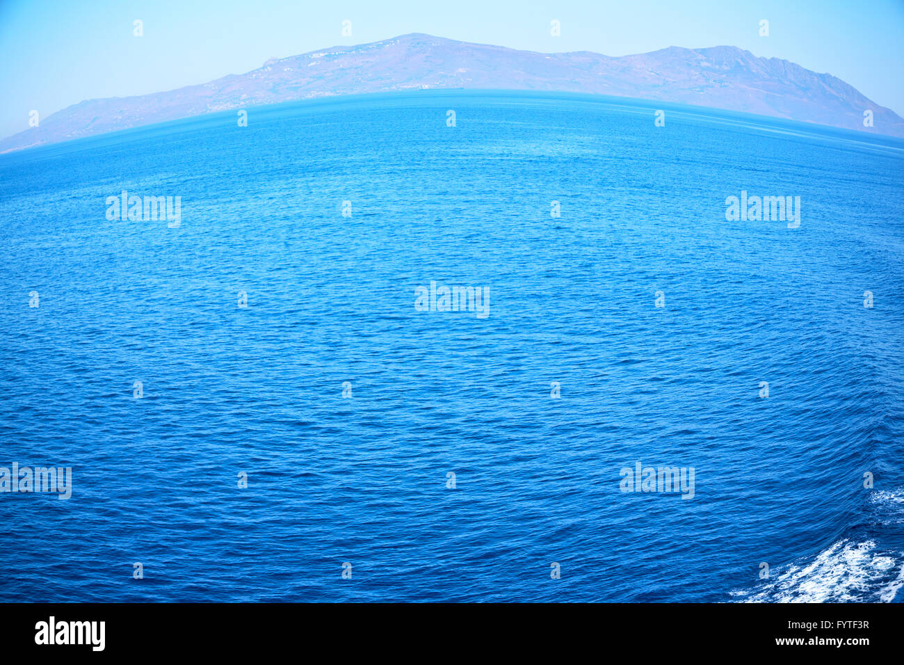 greece from the boat islands in mediterranean sea and sky Stock Photo ...