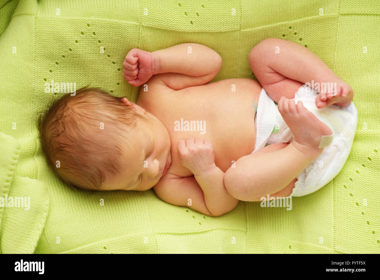 One week old newborn baby Stock Photo - Alamy