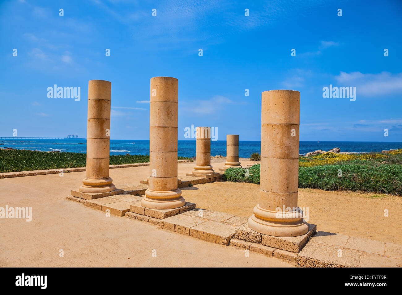 The columns from Roman period Stock Photo - Alamy