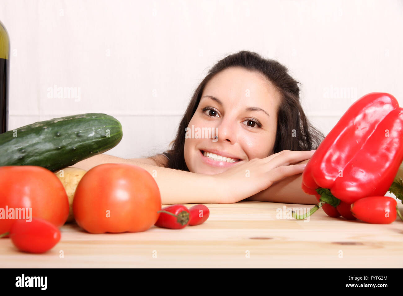 In the kitchen Stock Photo - Alamy