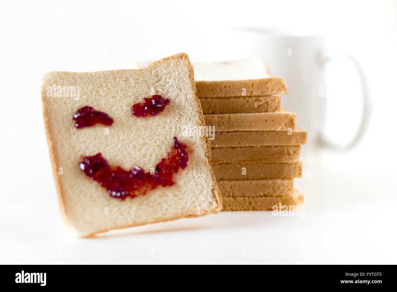 Smile at breakfast Stock Photo - Alamy