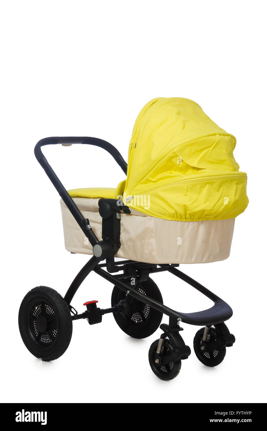 Child pram isolated on the white background Stock Photo - Alamy