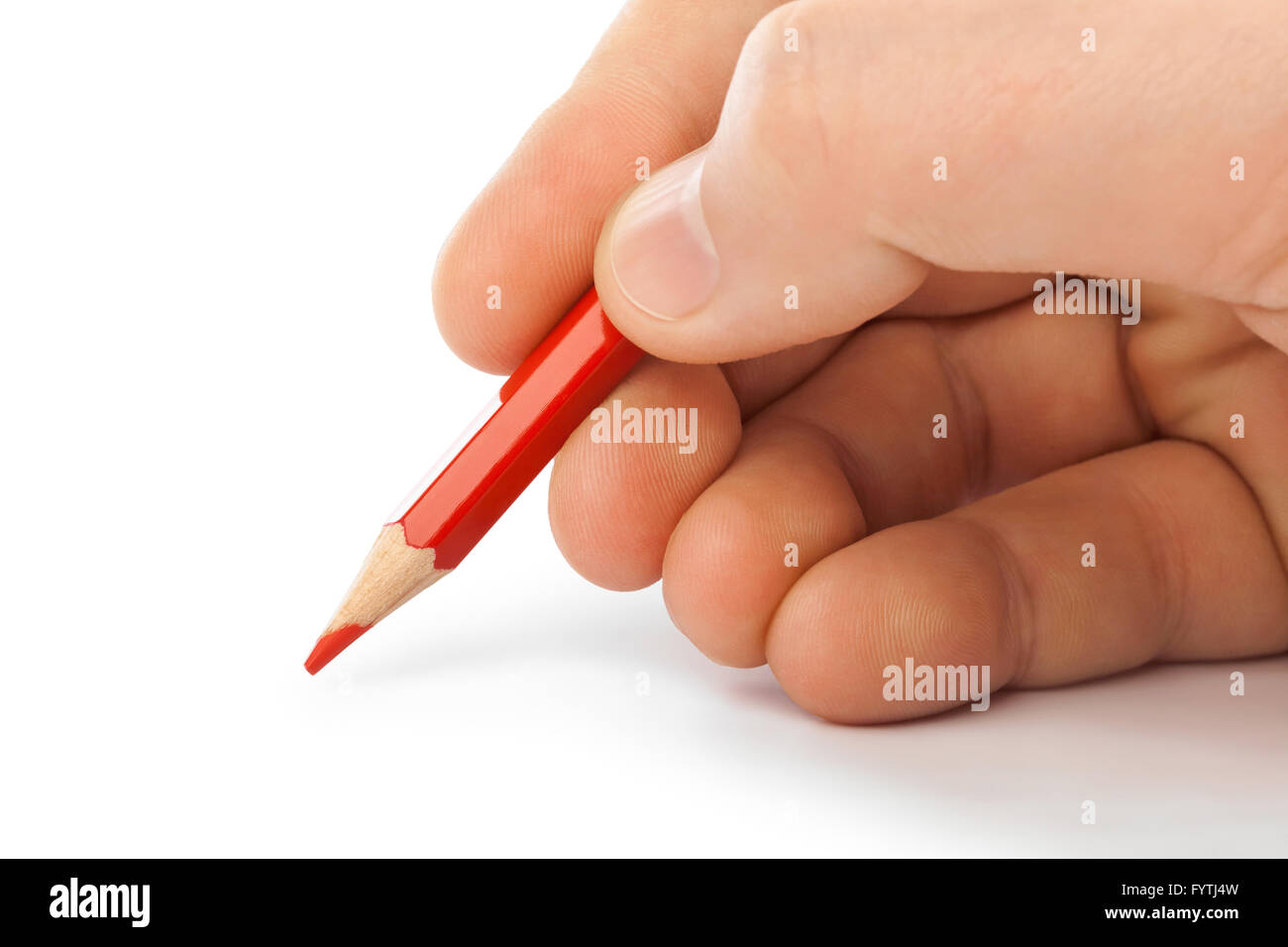 Pencil in hand Stock Photo - Alamy
