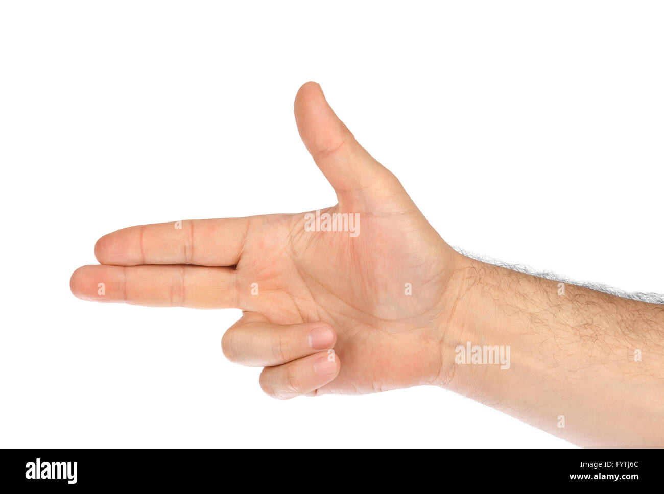 Man pointing finger shooting hi-res stock photography and images - Alamy