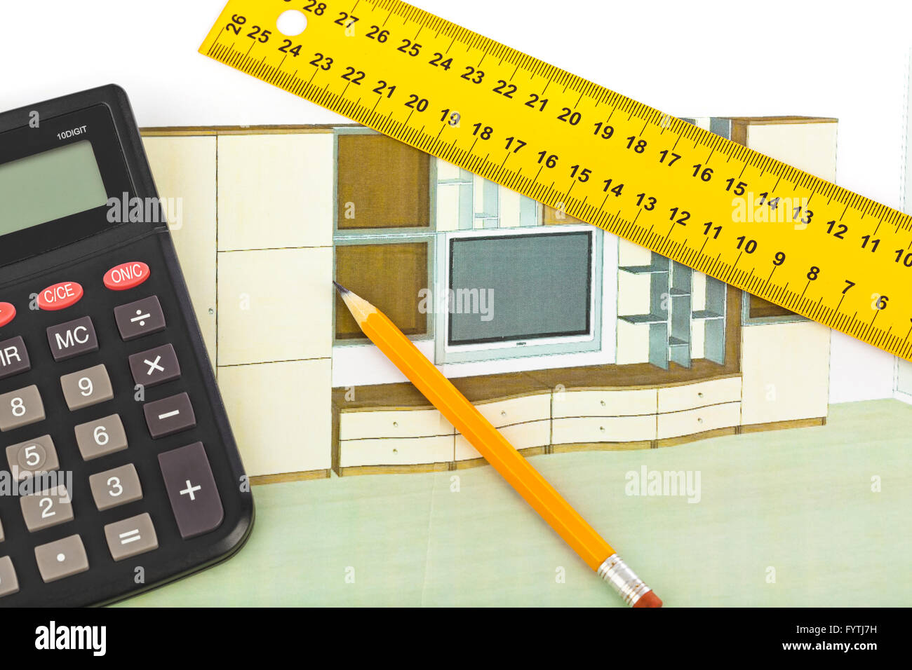 Flat plan paper computer hi-res stock photography and images - Alamy