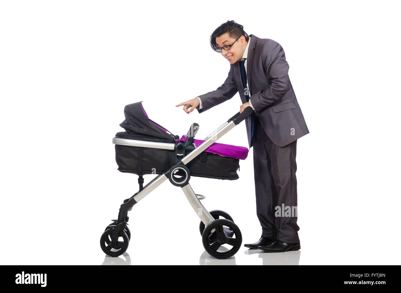 Dad pushing pram hi-res stock photography and images - Alamy