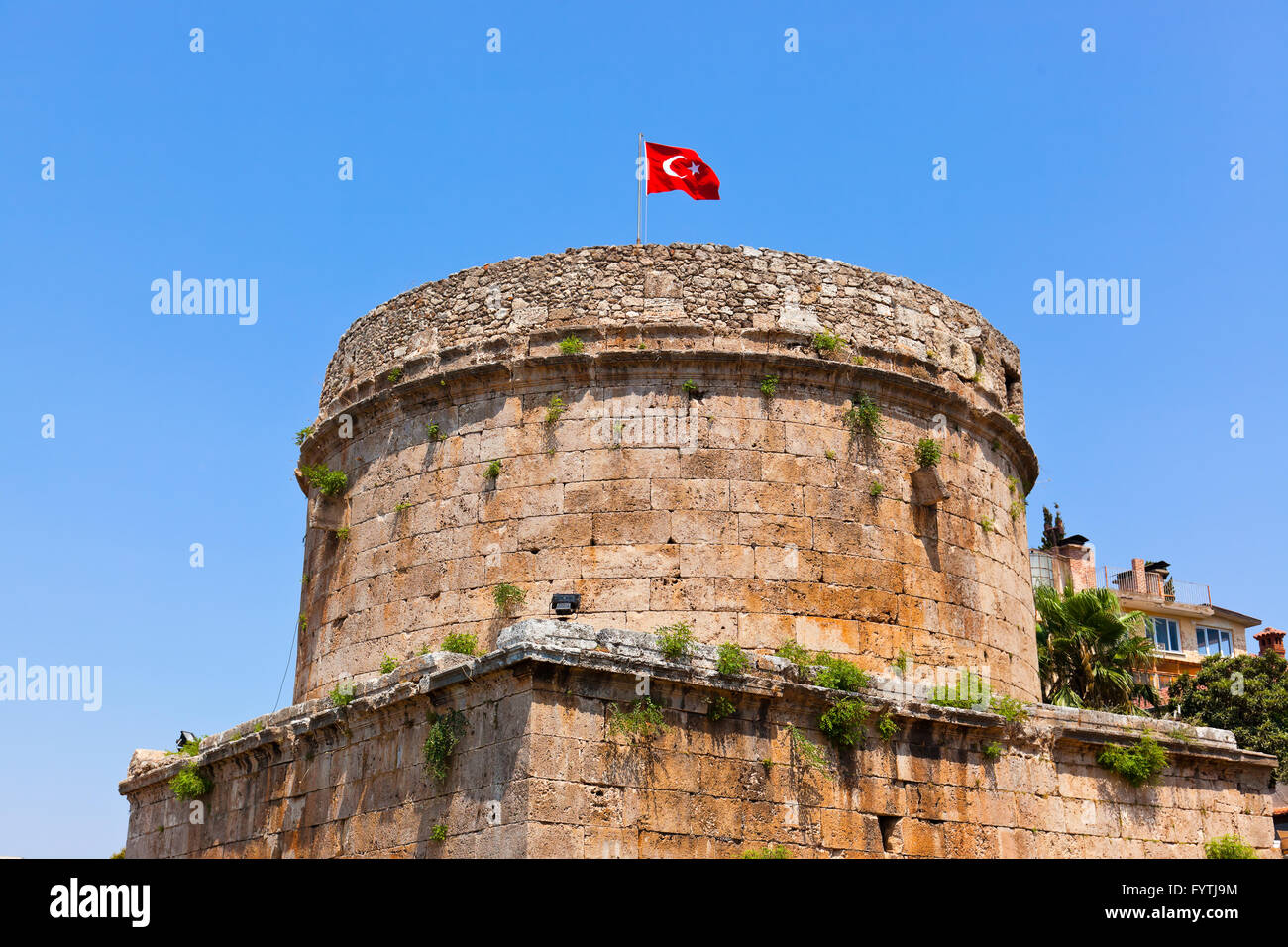 Old fort in Antalya, Turkey Stock Photo - Alamy