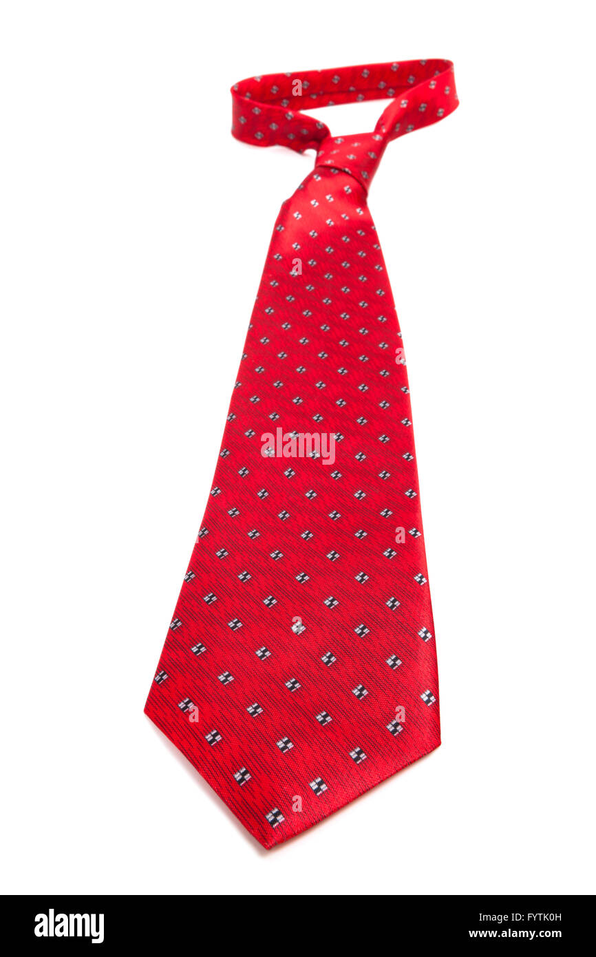 modern tie on white background Stock Photo - Alamy