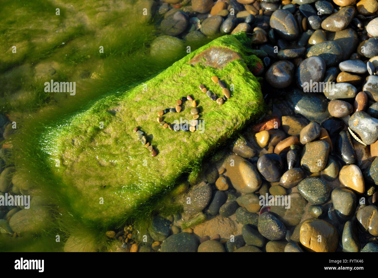 Love background, i love you message at beach, amazing arrange from ...