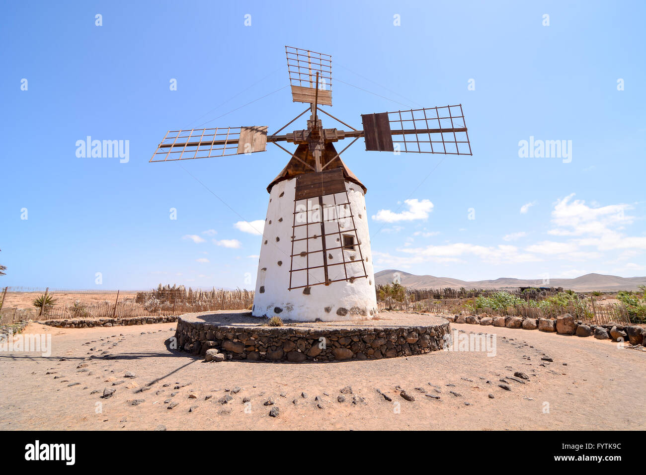 Classic Vintage Windmill Building Stock Photo - Alamy