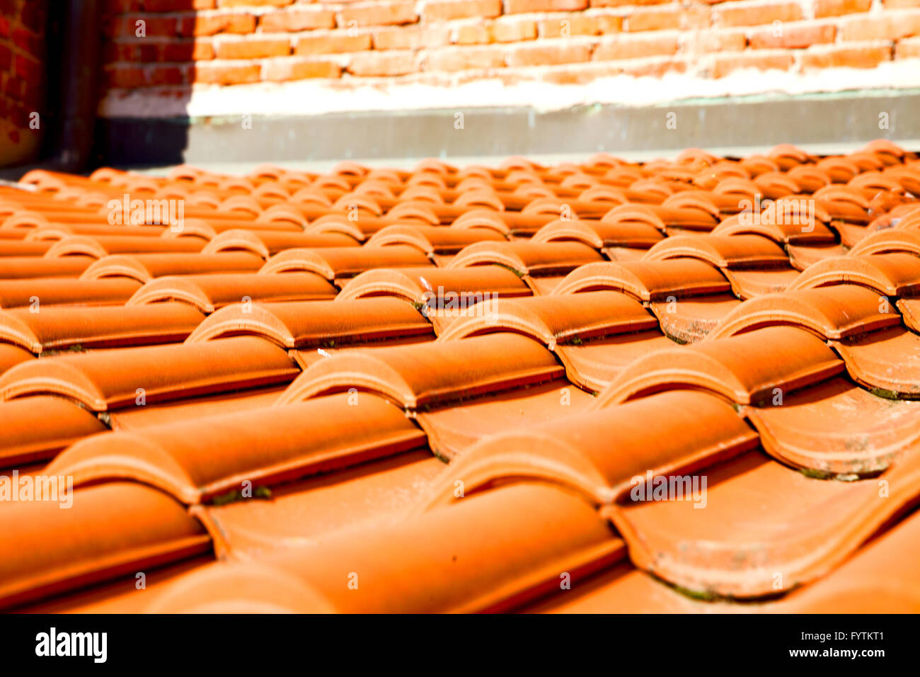 old roof in italy the line and of diagonal architecture Stock Photo - Alamy