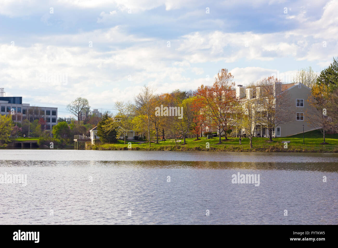 Northern Virginia neighborhood in early spring Stock Photo - Alamy