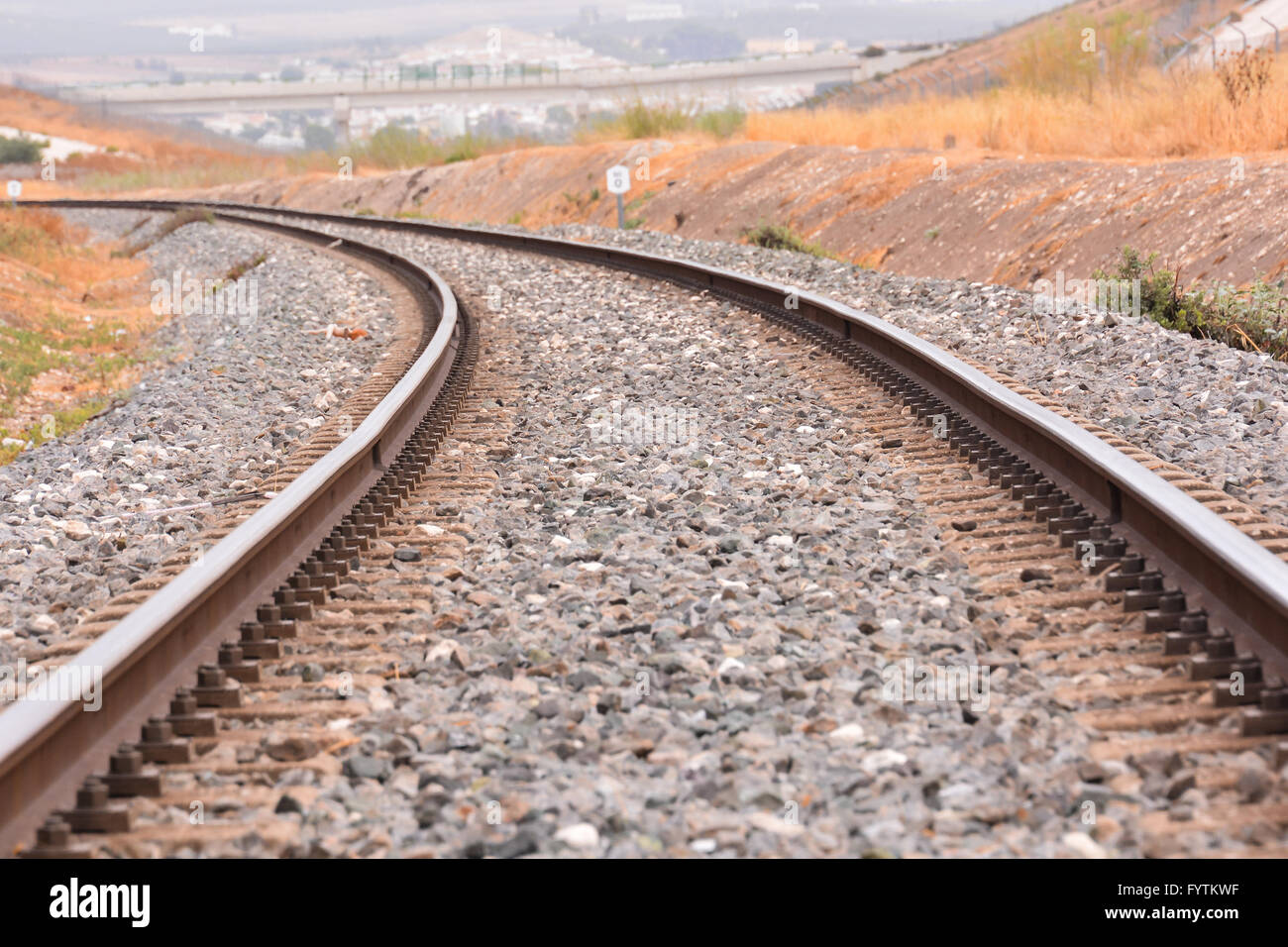 Train Rail Road Stock Photo - Alamy