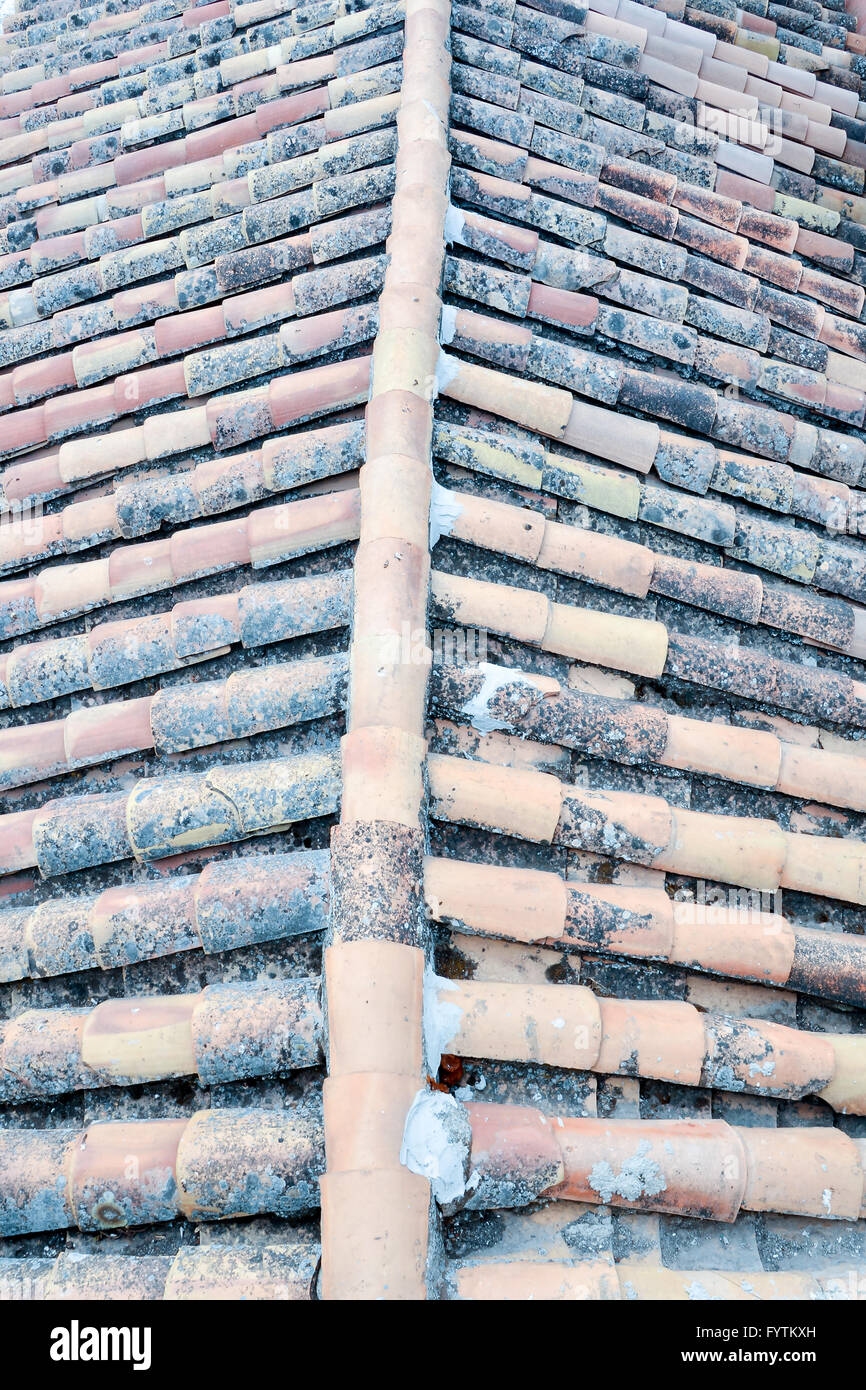 Tiles on the Building Roof Texture Stock Photo - Alamy