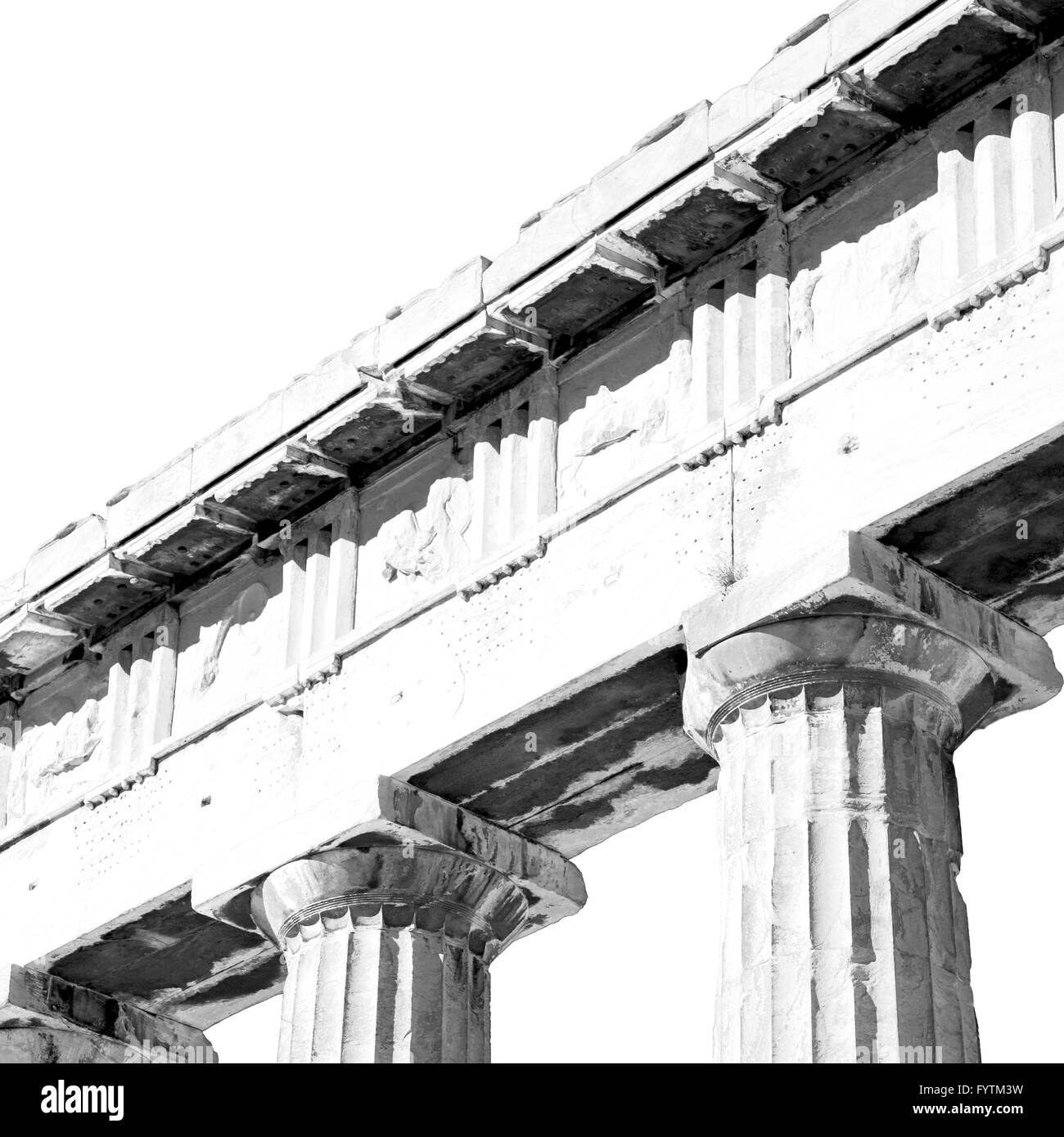 in greece the old architecture and historical place parthenon athens ...