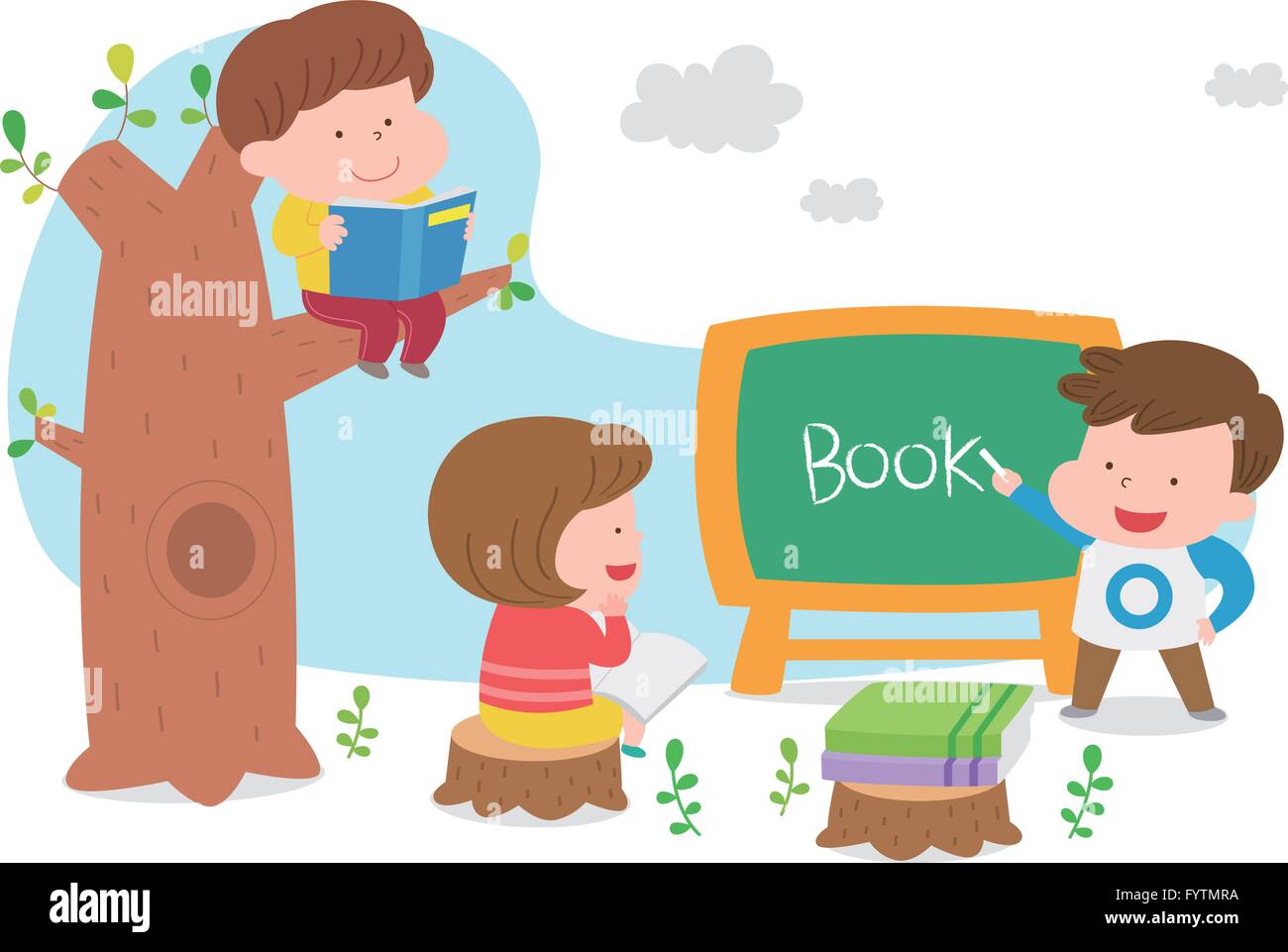 Healthy students Stock Vector Images - Alamy