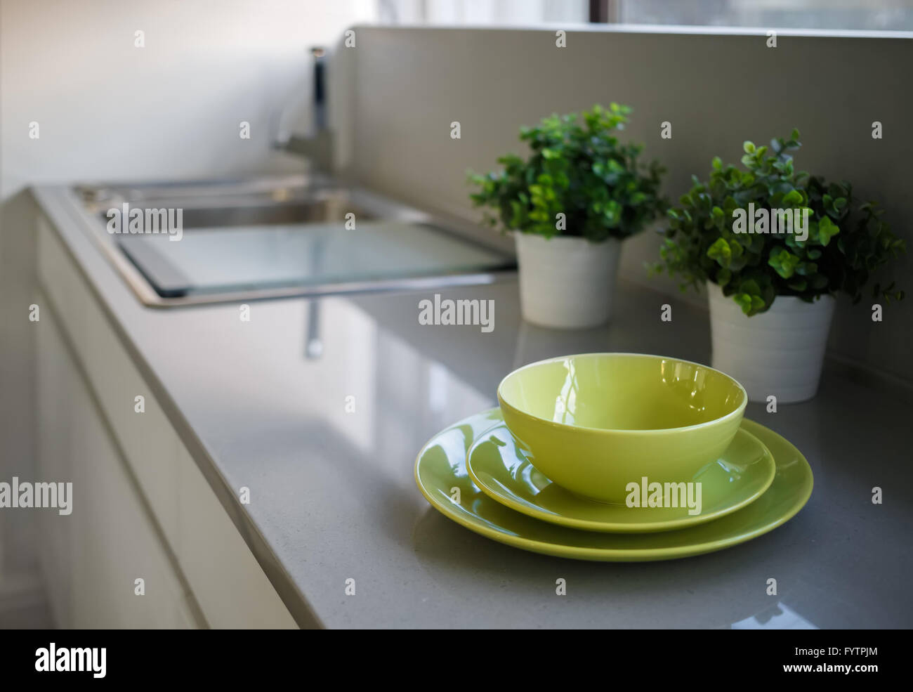 Crockery on a table Stock Photo - Alamy